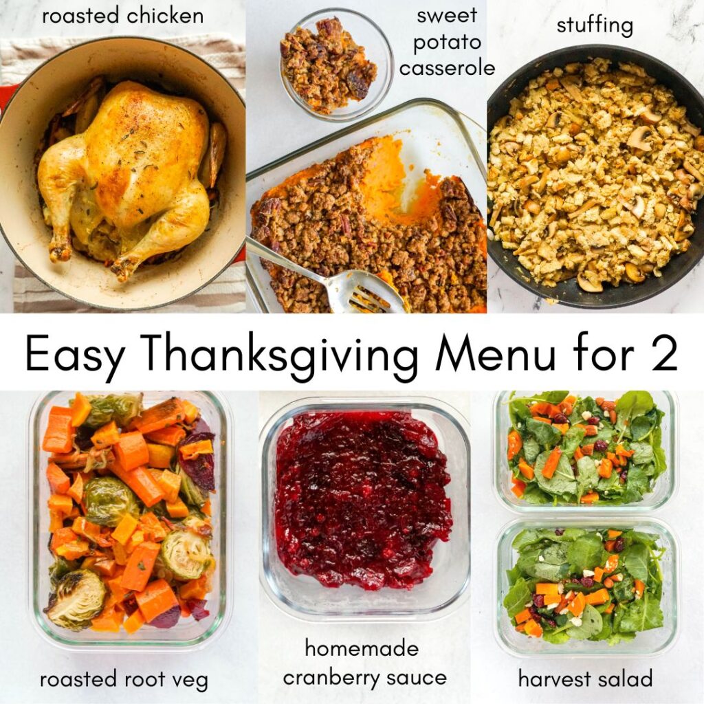 Thanksgiving Meal Plan for Two (with Recipes and Leftovers Plan ...